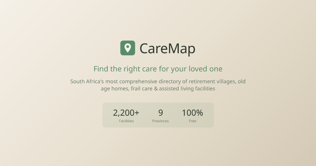 Old Age Home Costs for SASSA Pensioners (2026 Guide) | CareMap | CareMap